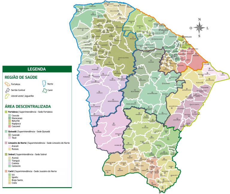 Regionalização - Secretaria da Saúde do Ceará