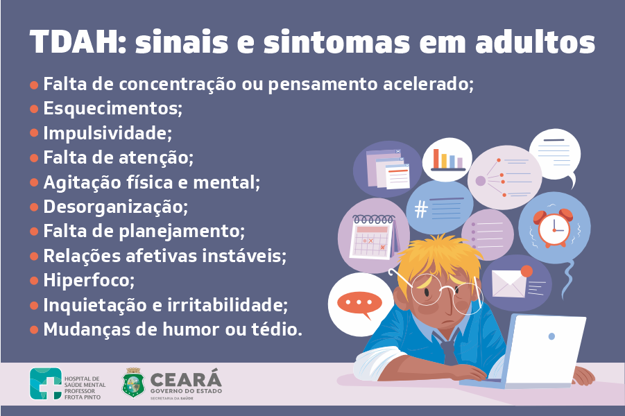 Ambulatório do HSM atende adultos com TDAH - Secretaria da Saúde do Ceará