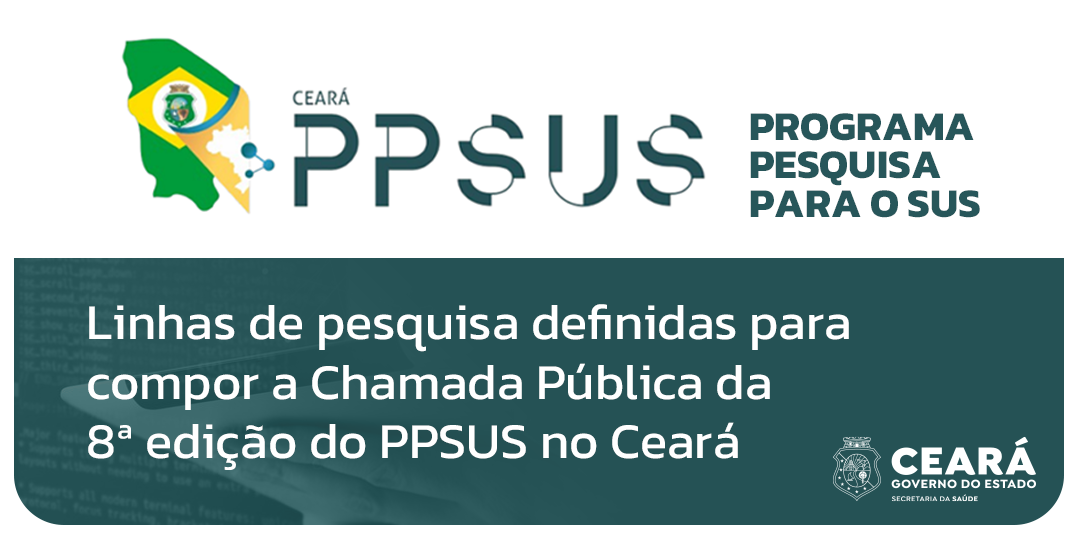 PPSUS divulga linhas de pesquisa para chamada pública da 8ª edição ...